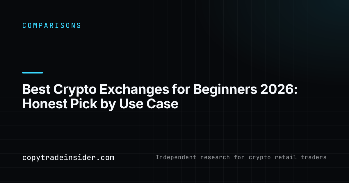 Best Crypto Exchanges for Beginners 2026: Honest Pick by Use Case